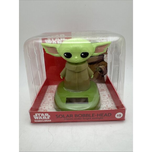 Disney | Toys | Solar Powered Baby Yoda Grogu Bobblehead Toy Star Wars ...